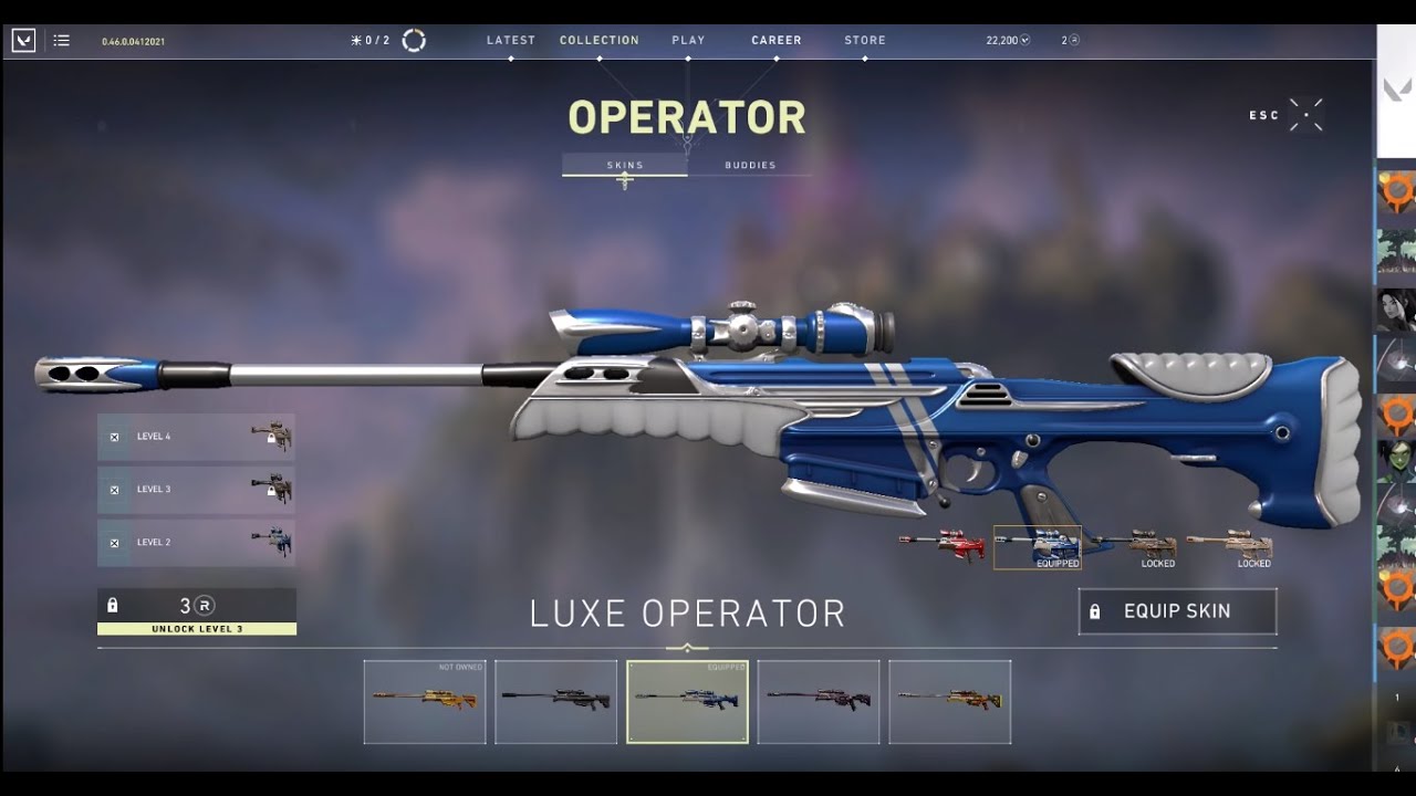 VALORANT - SKIN OPERATOR LUXE - YouTube