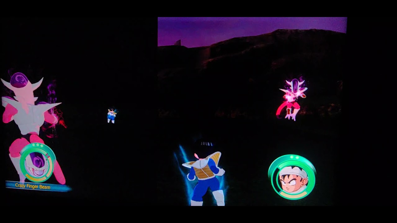 Dragonball Raging Blast Crazy Finger Beam on Kid Gohan Gyaku ryona 3 ...