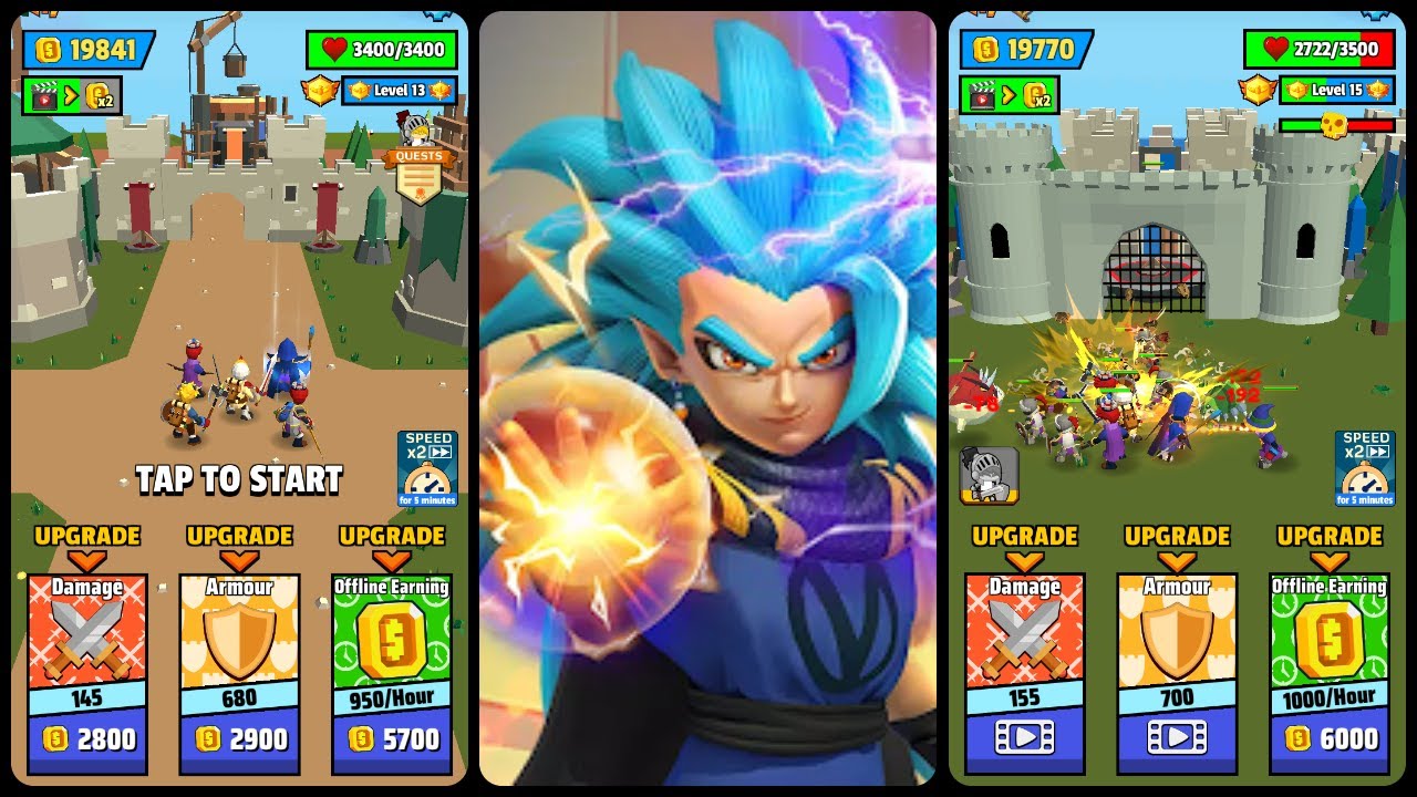 Heroes Legend: Idle Battle War Game Gameplay Android Mobile - YouTube