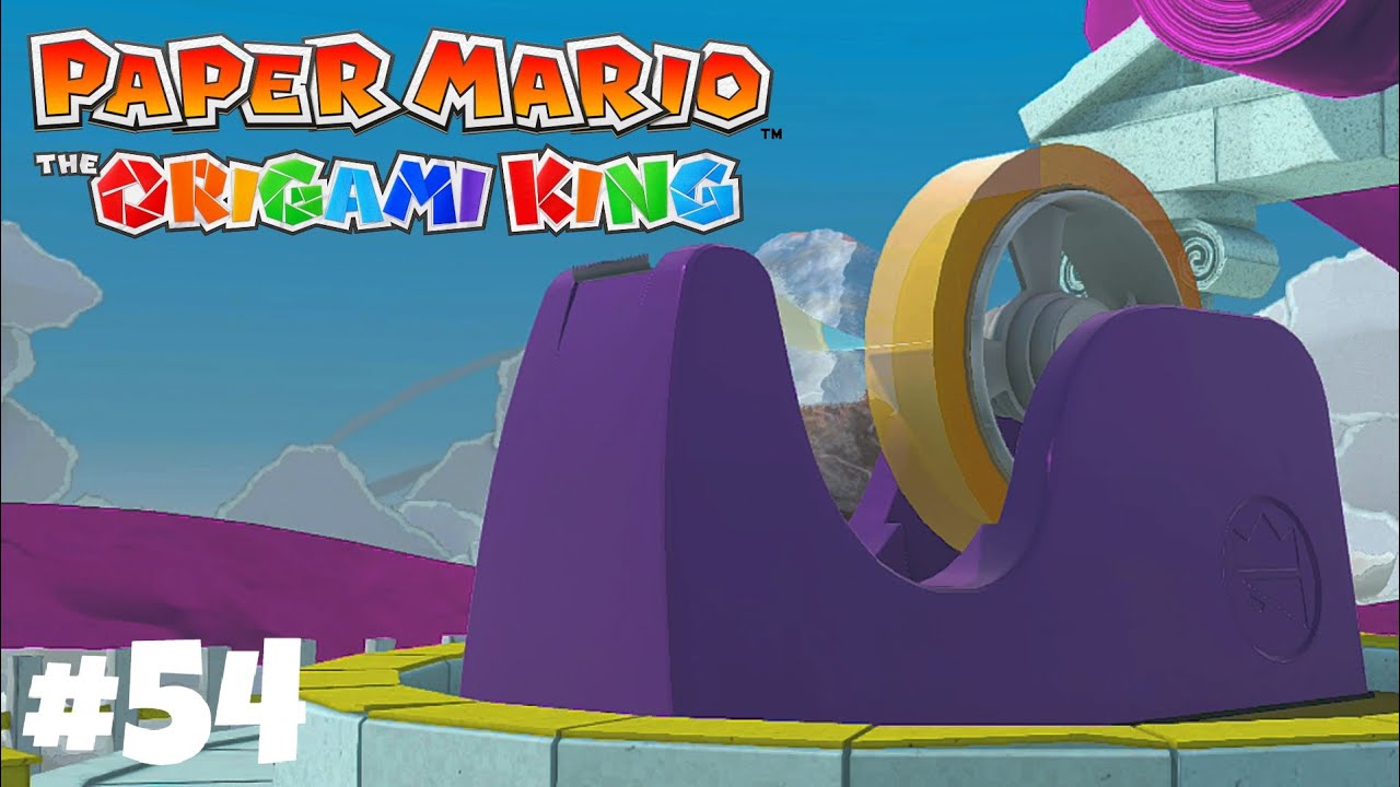 Paper Mario Origami King Gameplay Walkthrough Part 54 Tape Boss Fight ...