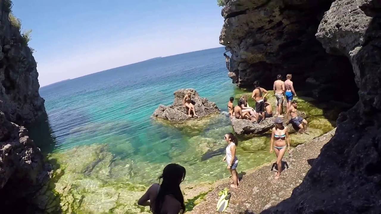 Bruce Peninsula. Cyprus Lake. The Grotto - YouTube