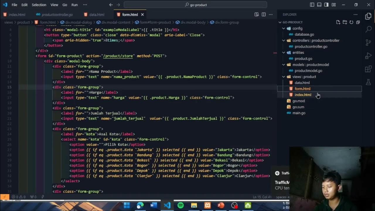 Pembuatan Website CRUD Link Affiliate menggunakan Golang, Ajax, dan Database PHPMyAdmin - YouTube