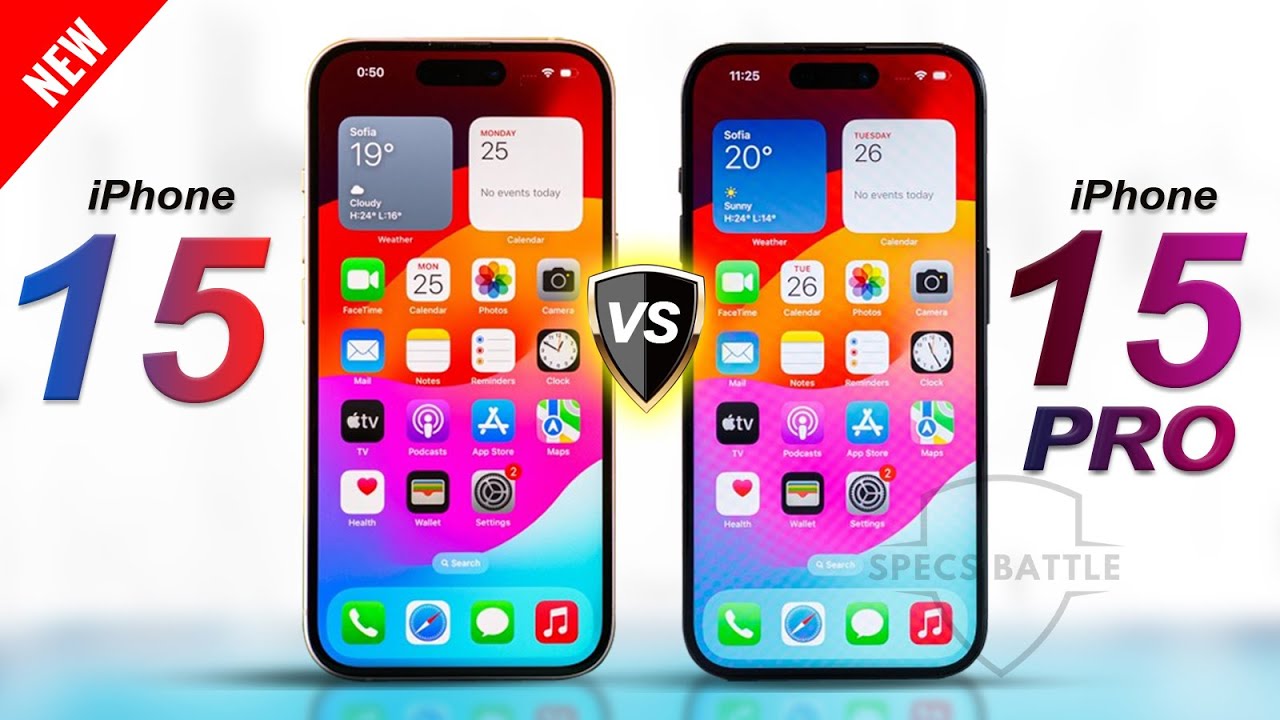 iPhone 15 vs iPhone 15 Pro | FULL SPECS COMPARISON - YouTube