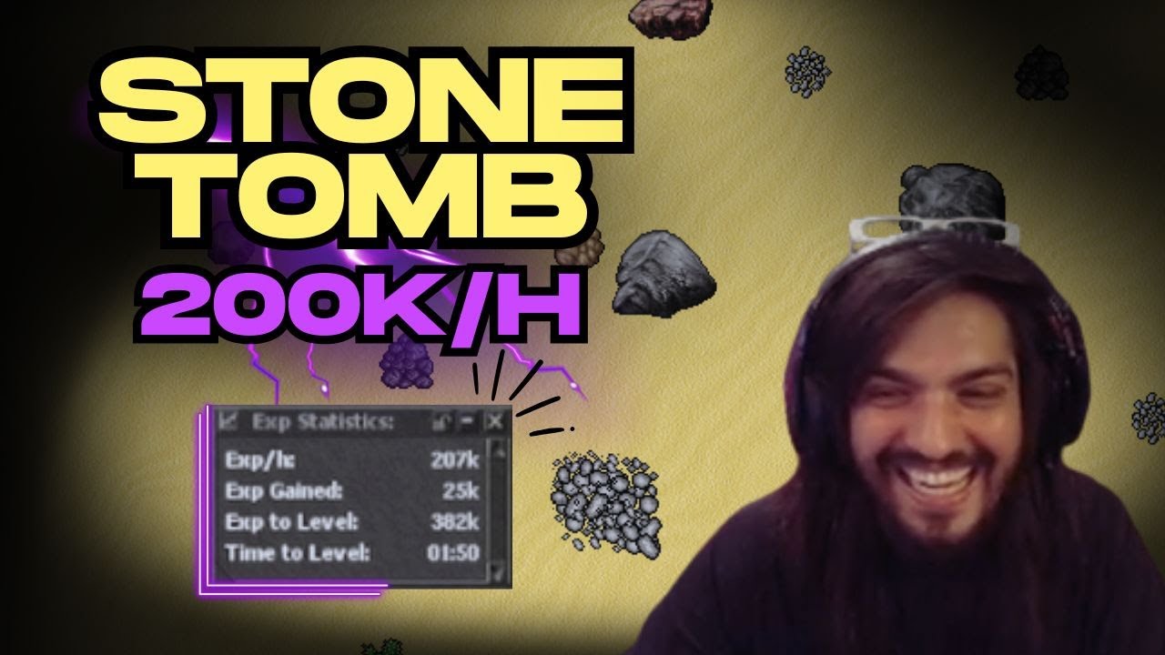 HUNT STONE TOMB - 200K/H - MIRACLE 7.4 MASTER SORCERER #tibia #gaming # ...