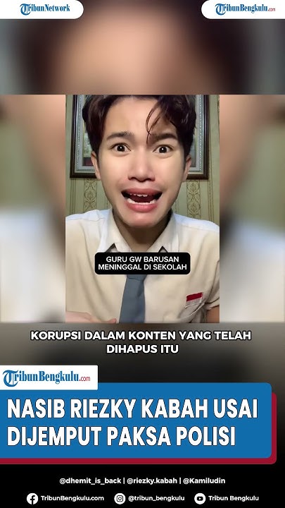 NASIB TikToker Riezky Kabah Usai Hina Profesi Guru, Dijemput Paksa Polisi, Pede Pamitan ke Warga ...