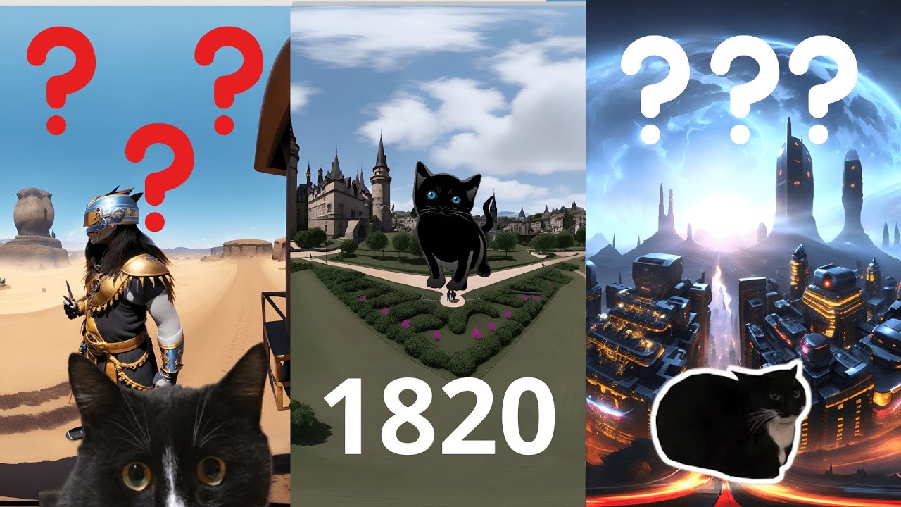 Maxwell the Cat Dance in Different years All Version 360° , 1 sound VR ...