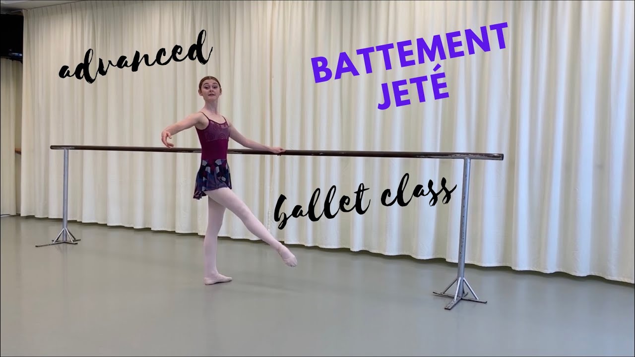 https://www.primaballetclass.com Battement Jeté - Bar - Advanced - YouTube