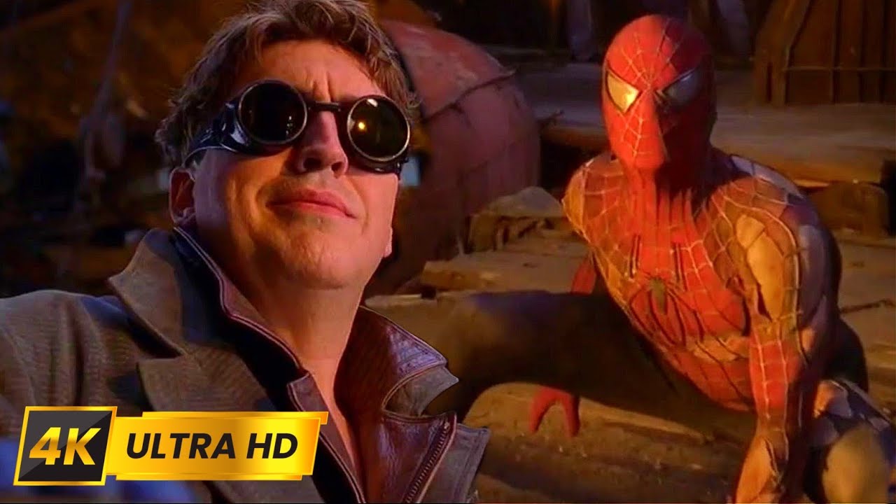 Spider Man 2: Final Battle (Tobey Maguire, Alfred Molina 4K HD Clip ...