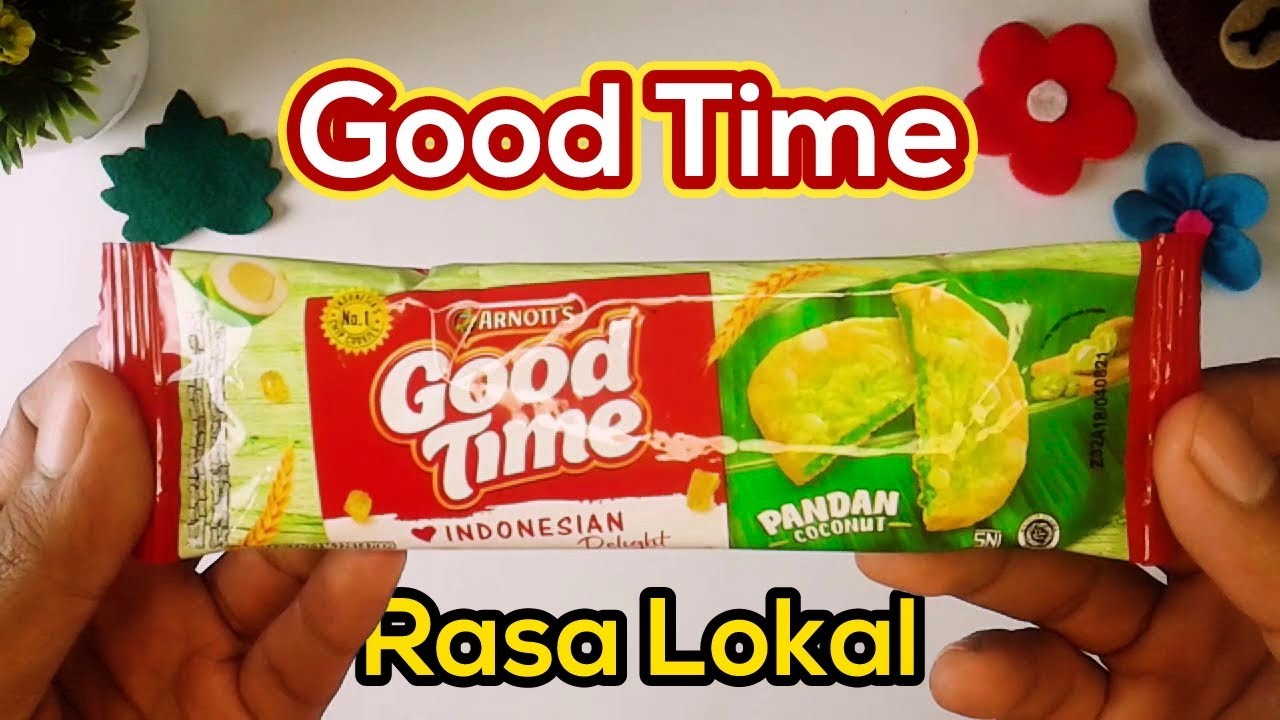 Kukis Good Time Pandan - Snack Indonesia - YouTube