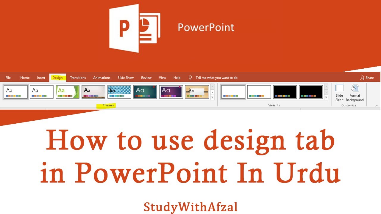 How to apply themes on PowerPoint Presentation in Urdu | Study With ...