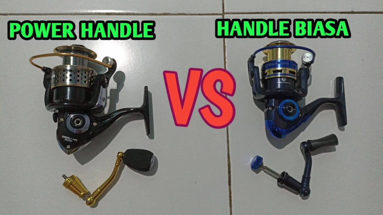 🎣 PERBEDAAN REEL POWER HANDEL & BIASA | SOLUSI MANCING - YouTube