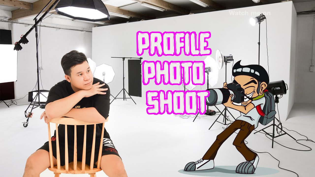 ថតរូបក្នុង Studio លើកដំបូង | Profile Photo Shoot - YouTube