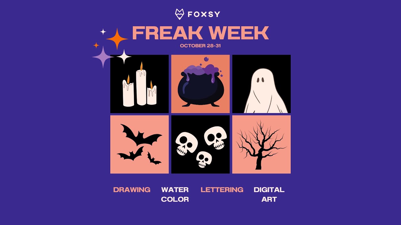 Draw With Me: Spooky Random Prompts (🎃 Freak Week Day 3 👻) - YouTube