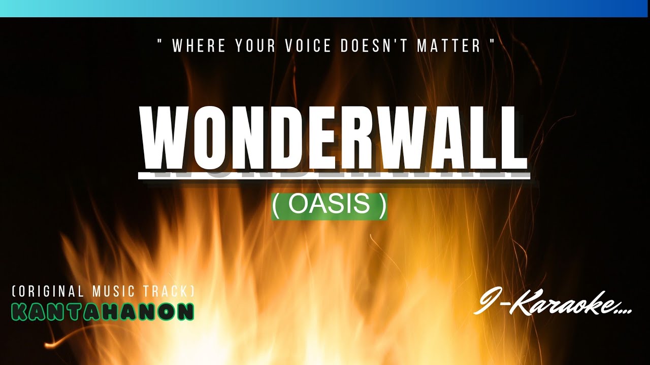 Wonderwall Oasis Karaoke Lyrics🎤 Youtube