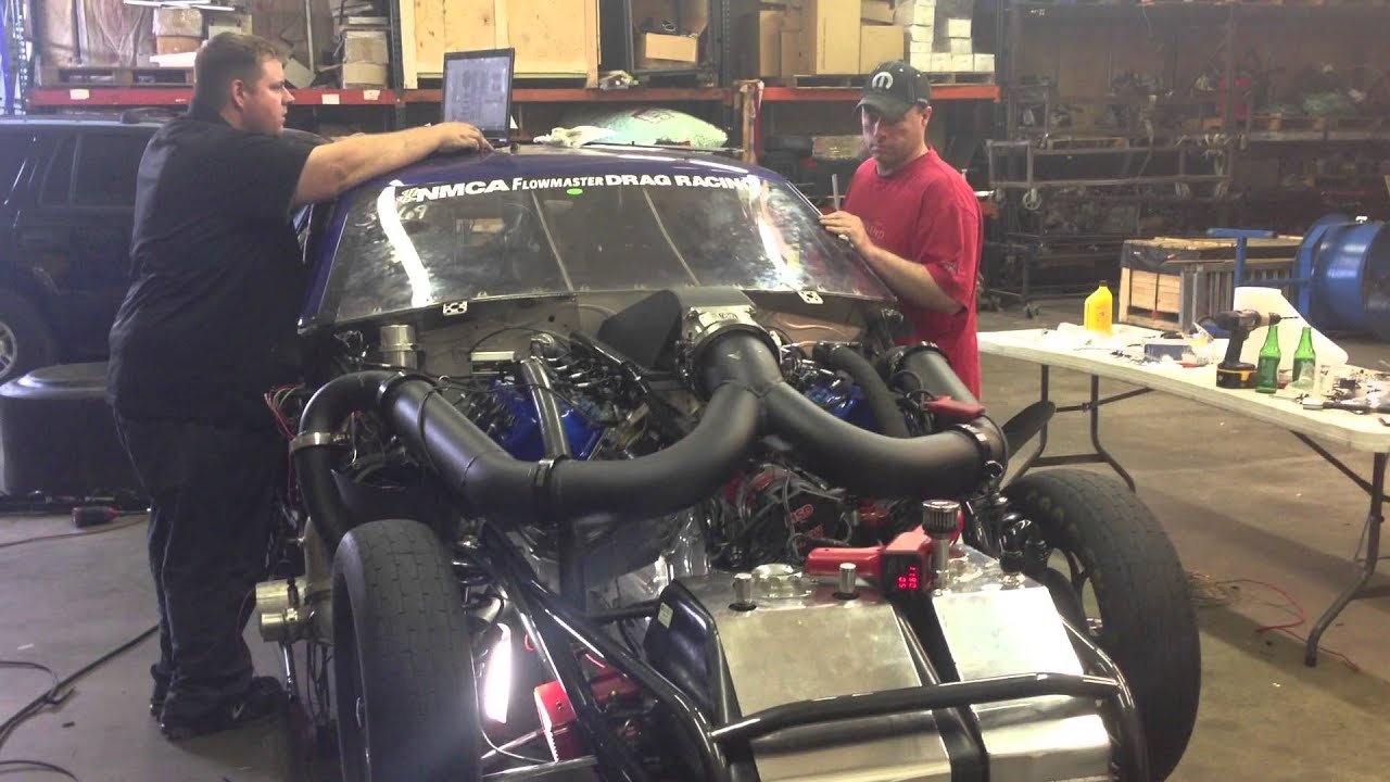Bill Lutz Pro Mod Camaro Start Up - YouTube