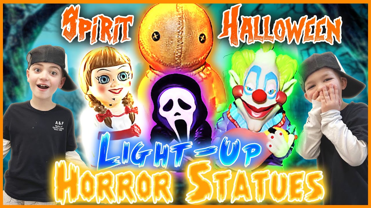 Light-UP HORROR STATUES Spirit Halloween 2023 - YouTube