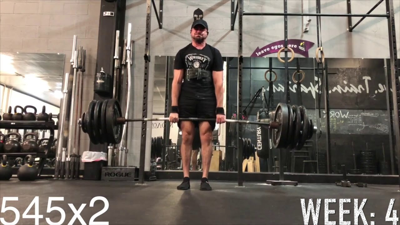 Ed Coan 10 week Deadlift program week by week top sets - YouTube