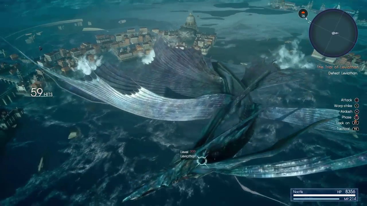 Final Fantasy XV: Leviathan Boss Fight | feat. Open Your Heart by Crush ...