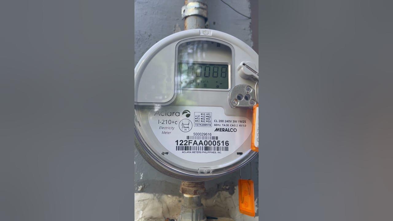 Meralco bi directional meter for net metering - YouTube