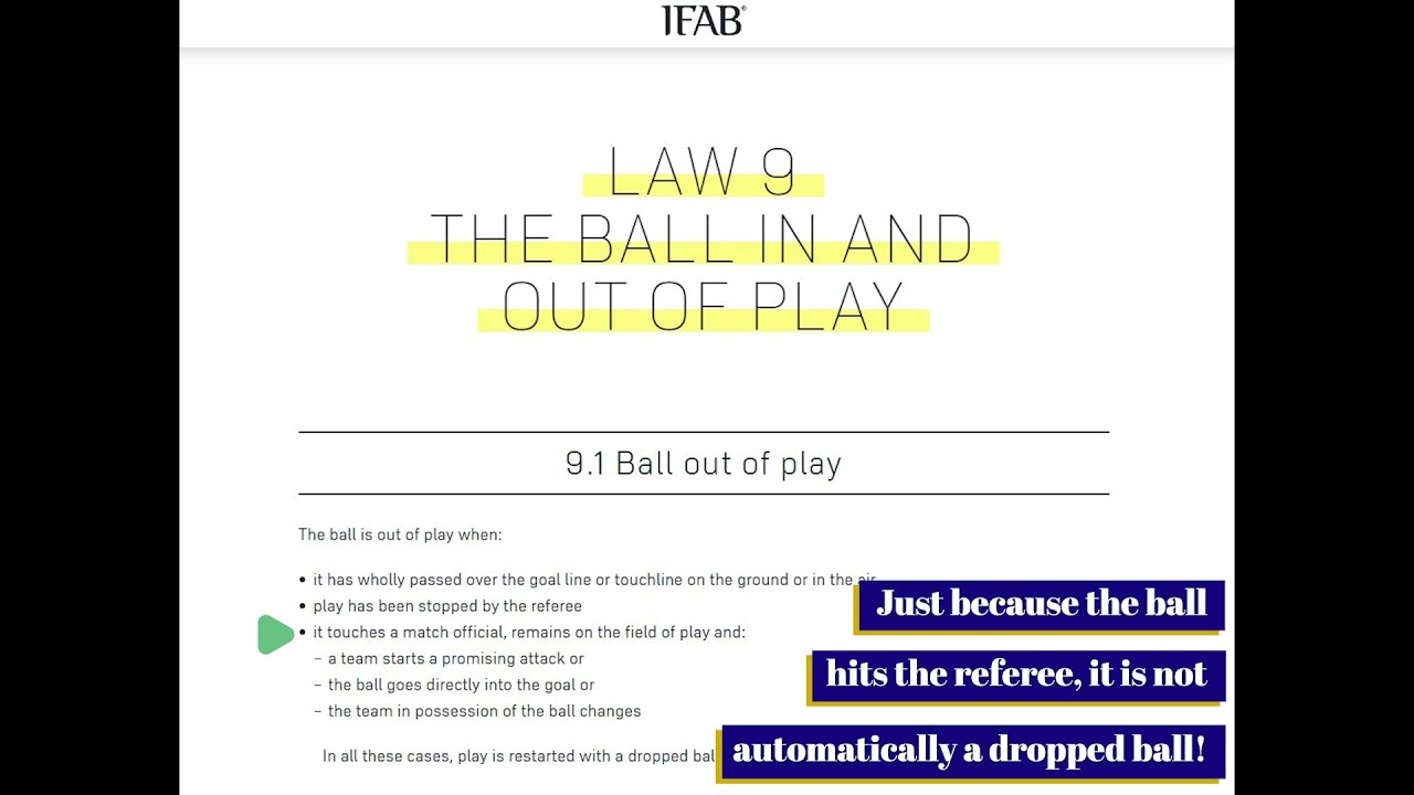 Ball Hits Ref - YouTube