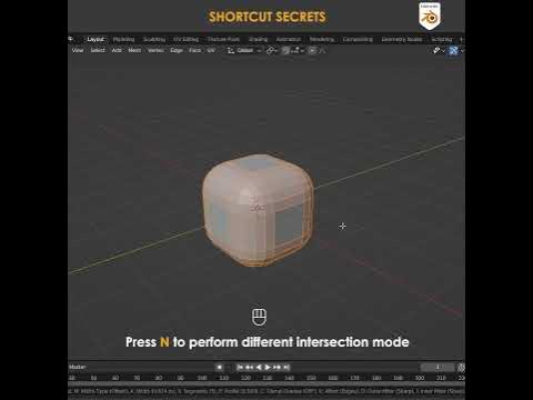 Tutorials: Shortcut Secrets: Blender 3D: Bevel #blender3d #b3d #shorts #ytshorts by #jkstarr ...