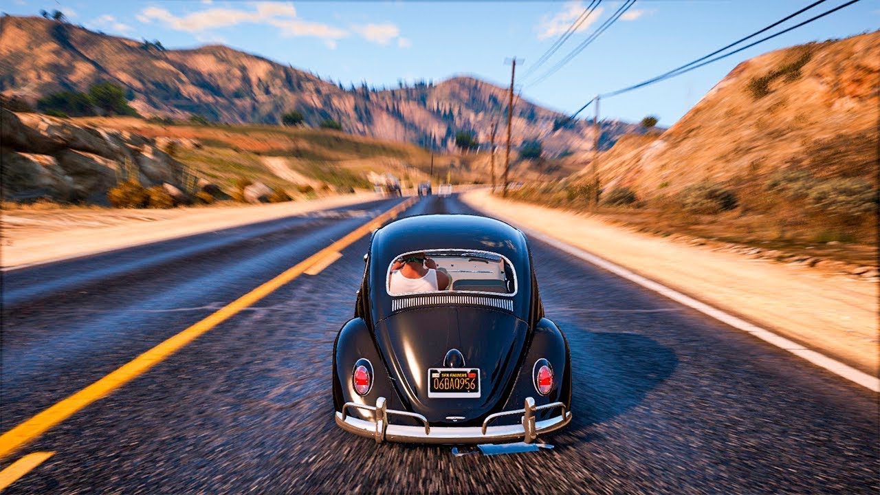 GTA V MOD - FUGA INSANA DE FUSCA! - YouTube