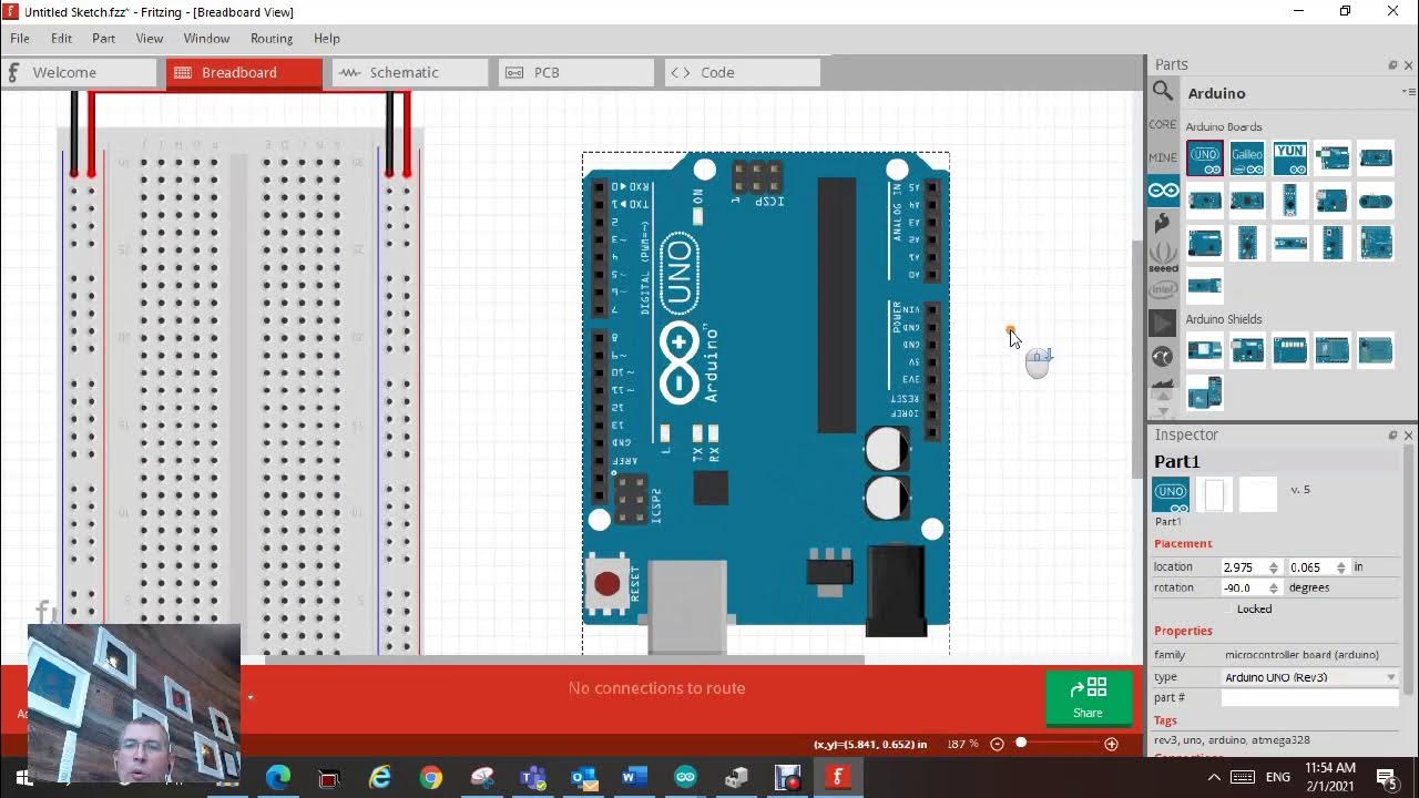 Arduino Simulation using Fritzing Software - YouTube