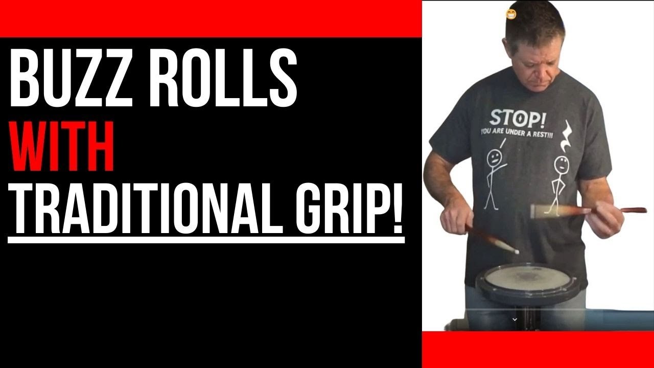 How to Play a Buzz Roll with Traditional Grip (Full Lesson)😀 - YouTube