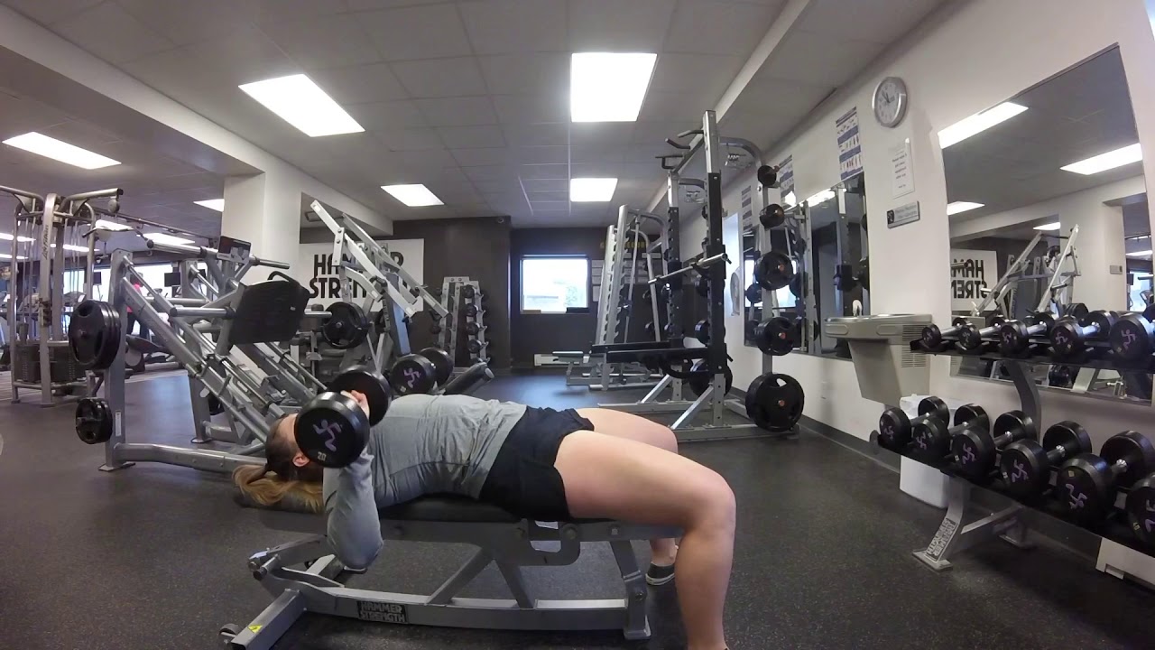 Dumbbell Flat Bench Press - YouTube