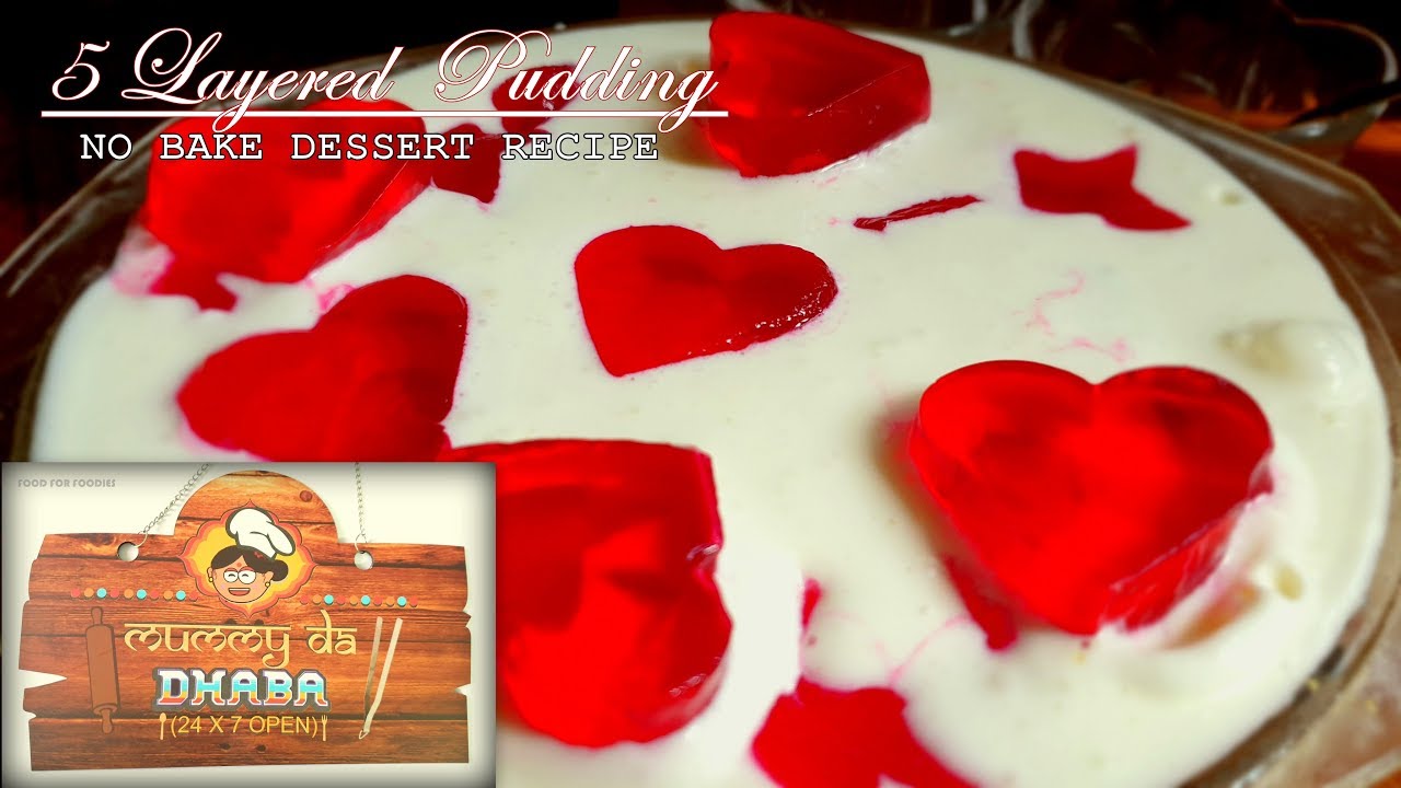 NO BAKE PUDDING RECIPE | 5 Layered Pudding Recipe | Summer Special ...