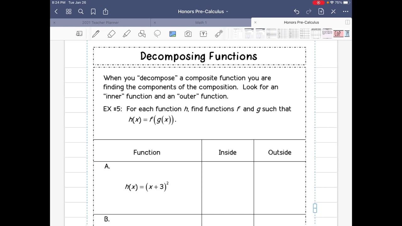 Decomposing FunctIons - YouTube