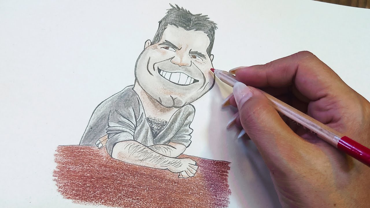 Simon cowell's painting : a faseinating painting of a charismatic ...