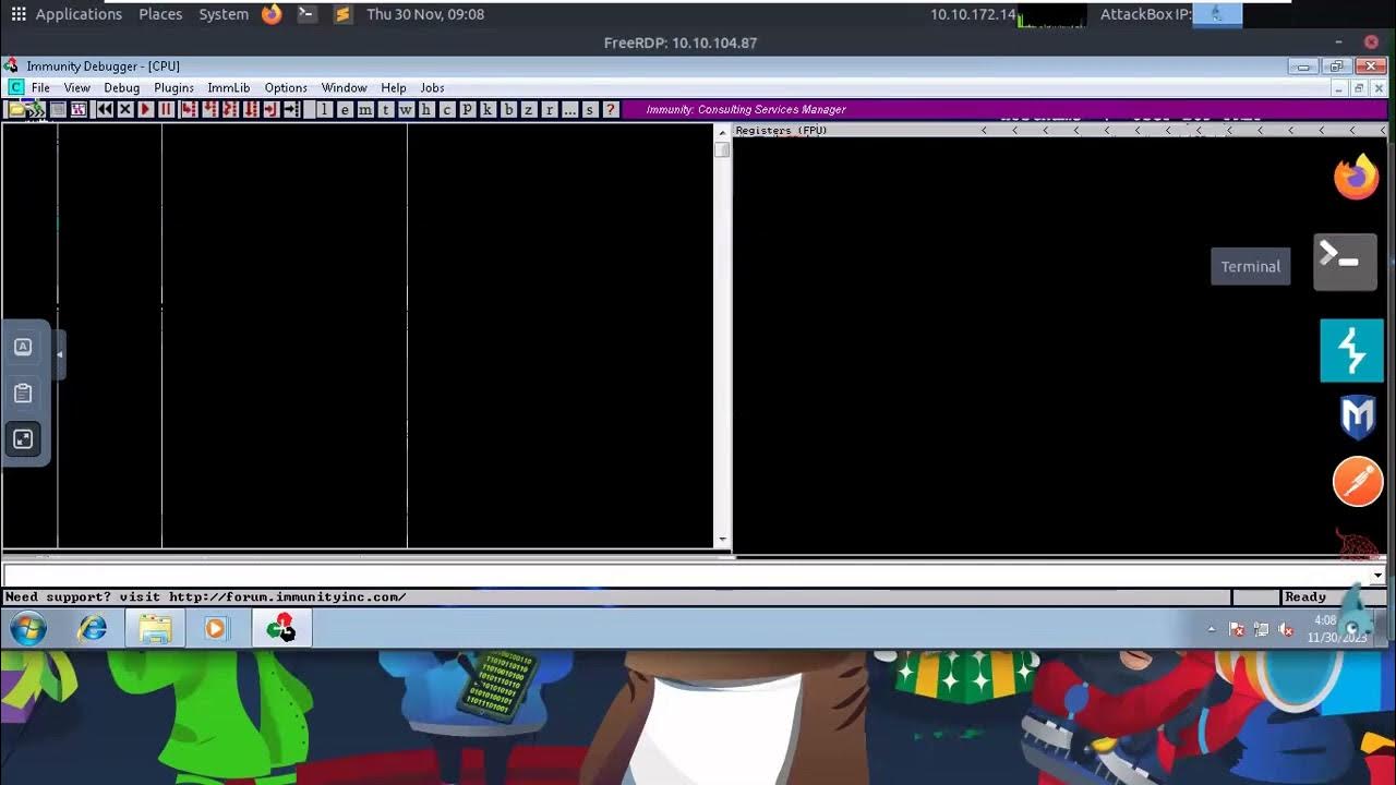 حل الجزء الاول من غرفة Buffer Over Flow Prep موقع #tryhackme #walkthrough - YouTube