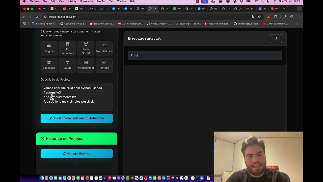 CRIANDO APPS/SAAS COM DANKI CODE STUDIO (NOSSO AGENTE AUTONOMO DE I.A) - YouTube
