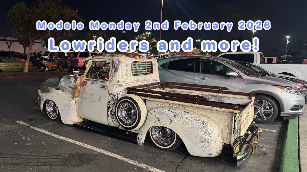 Modelo Monday at Larry’s Pizza, Fullerton . Lowriders galore ! - YouTube