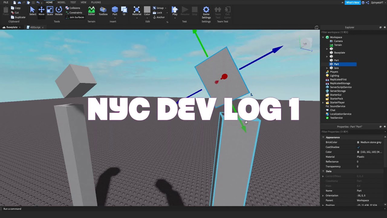 roblox studio (new york city park hangout) devblog 1 - YouTube