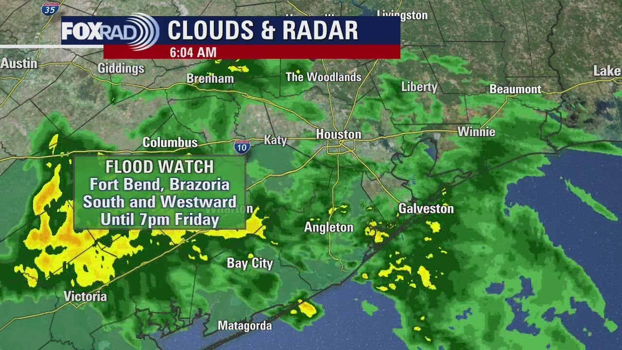 LIVE Houston weather radar: Flood Watch for Southeast Texas counties ...