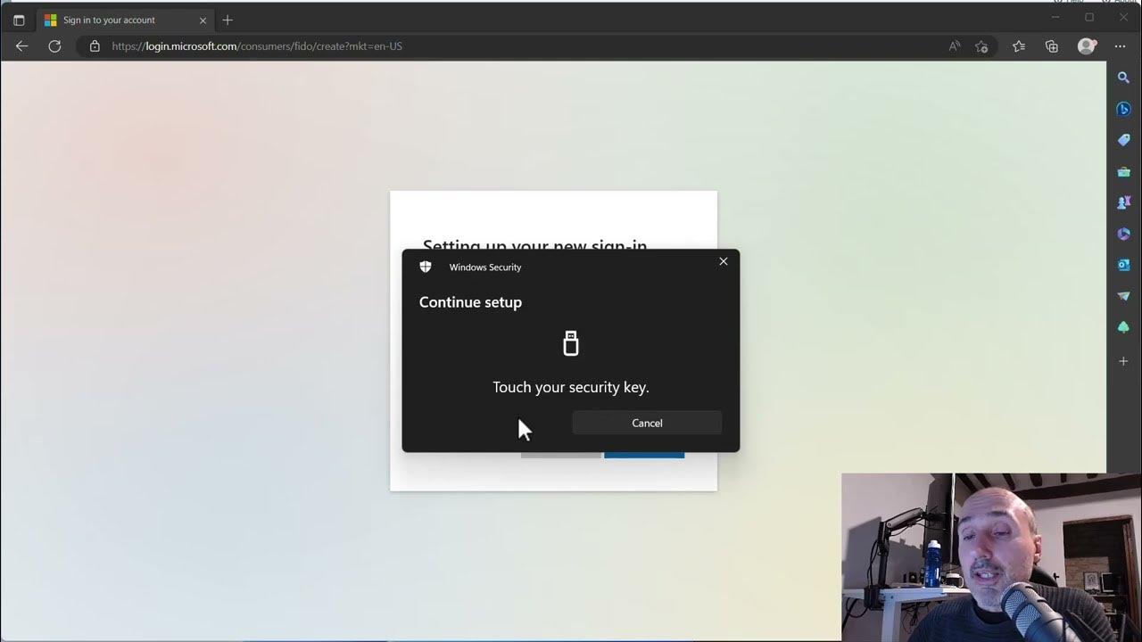 I bought a Yubikey now What: Use FIDO2 with a Microsoft Account - YouTube