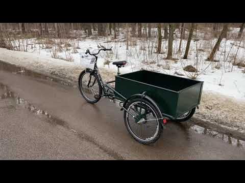 Грузовой трехколесный велосипед для взрослых 3Колеса Карго - YouTube