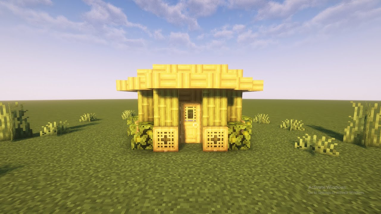 The Perfect Bamboo Starter House In Minecraft - YouTube