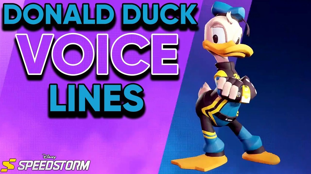 Donald Duck All Voice Lines | Disney Speedstorm - YouTube