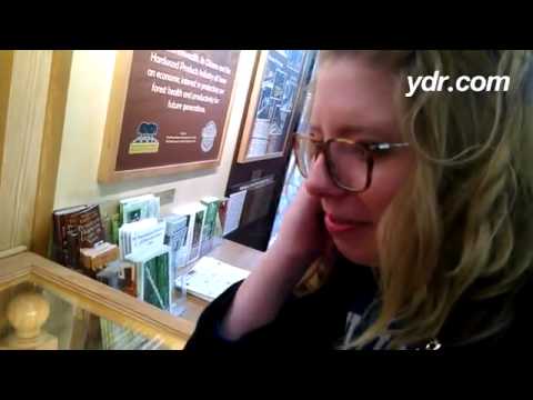 Reporter Rebecca Hanlon takes a wood quiz at the Pa. Farm Show - YouTube