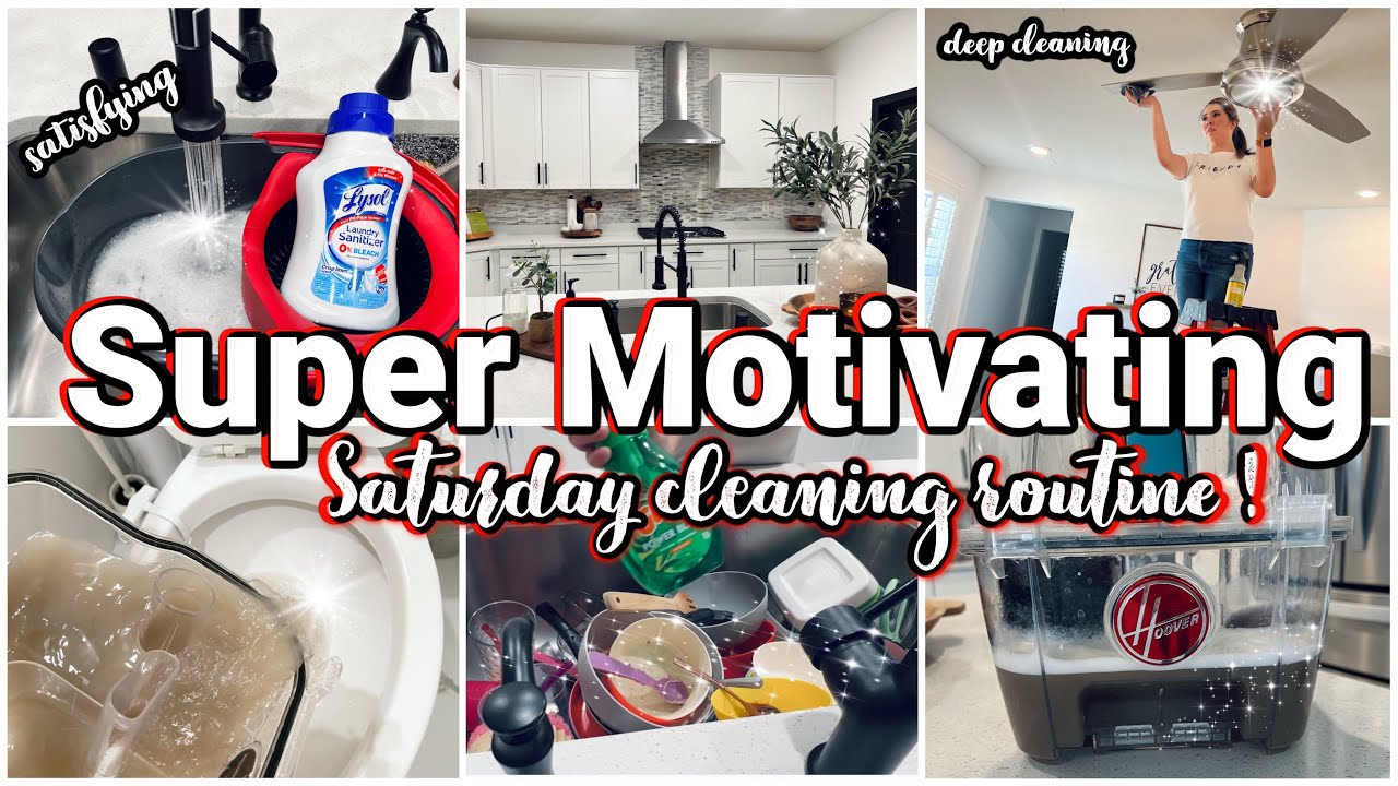 SUPER MOTIVATING SATURDAY MORNING CLEAN WITH ME || CLEANING ROUTINE ...