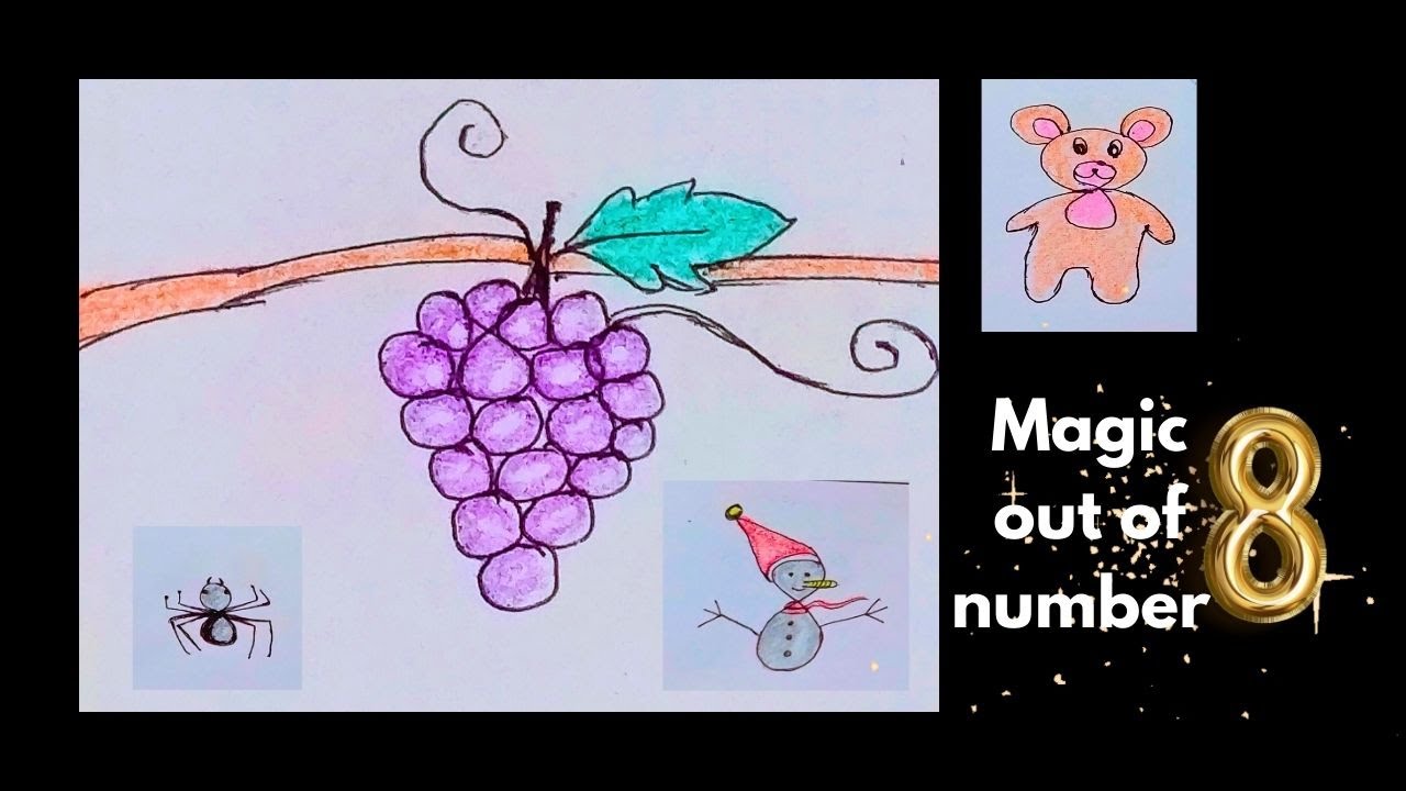 Number Art: Drawing Magic with Digits / How to draw picture using ...
