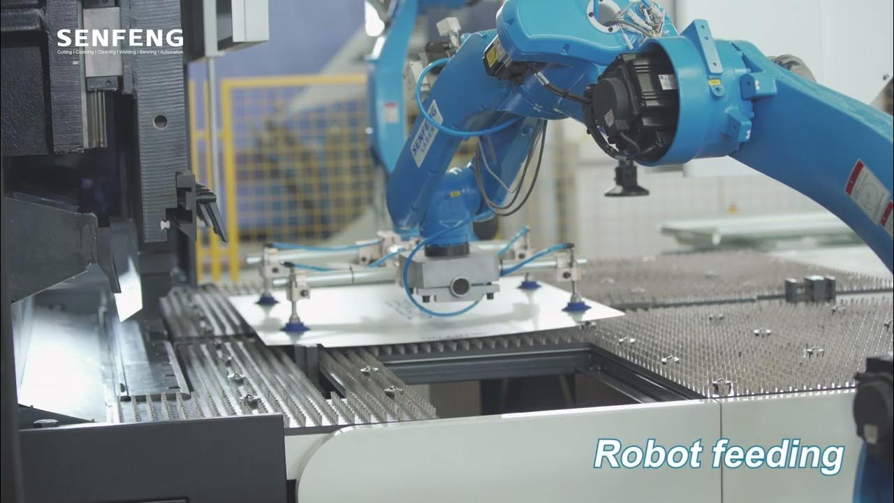 Senfeng panel bender with robotic loading - YouTube