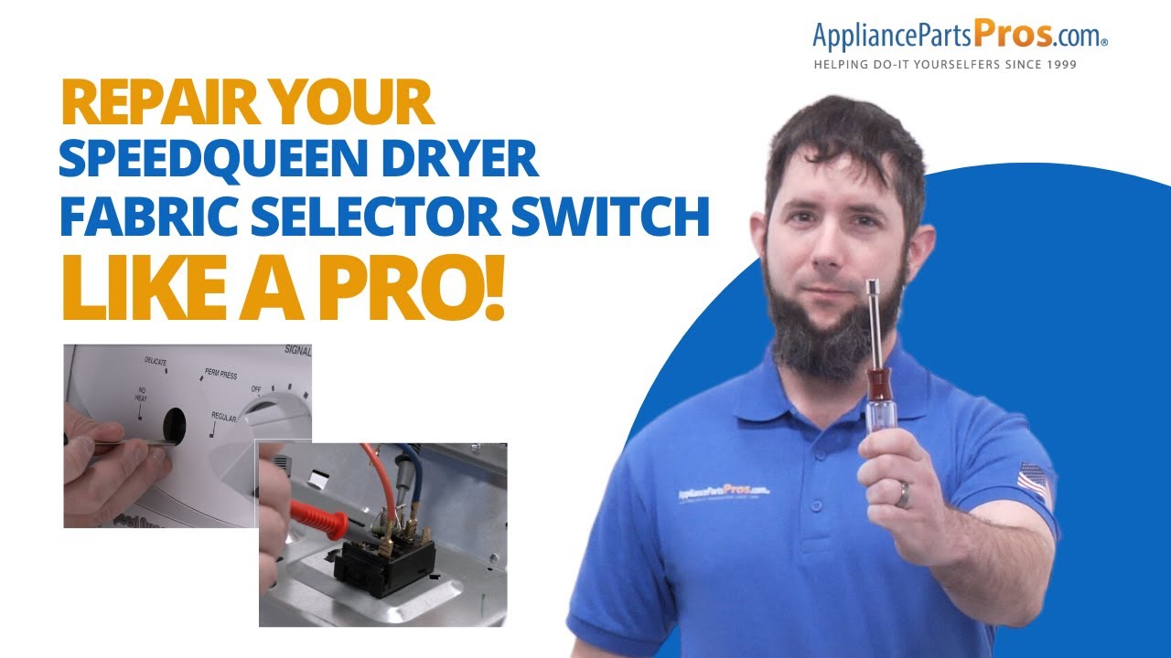 How To Test and Replace a Speed Queen Electric Dryer Fabric Selector ...