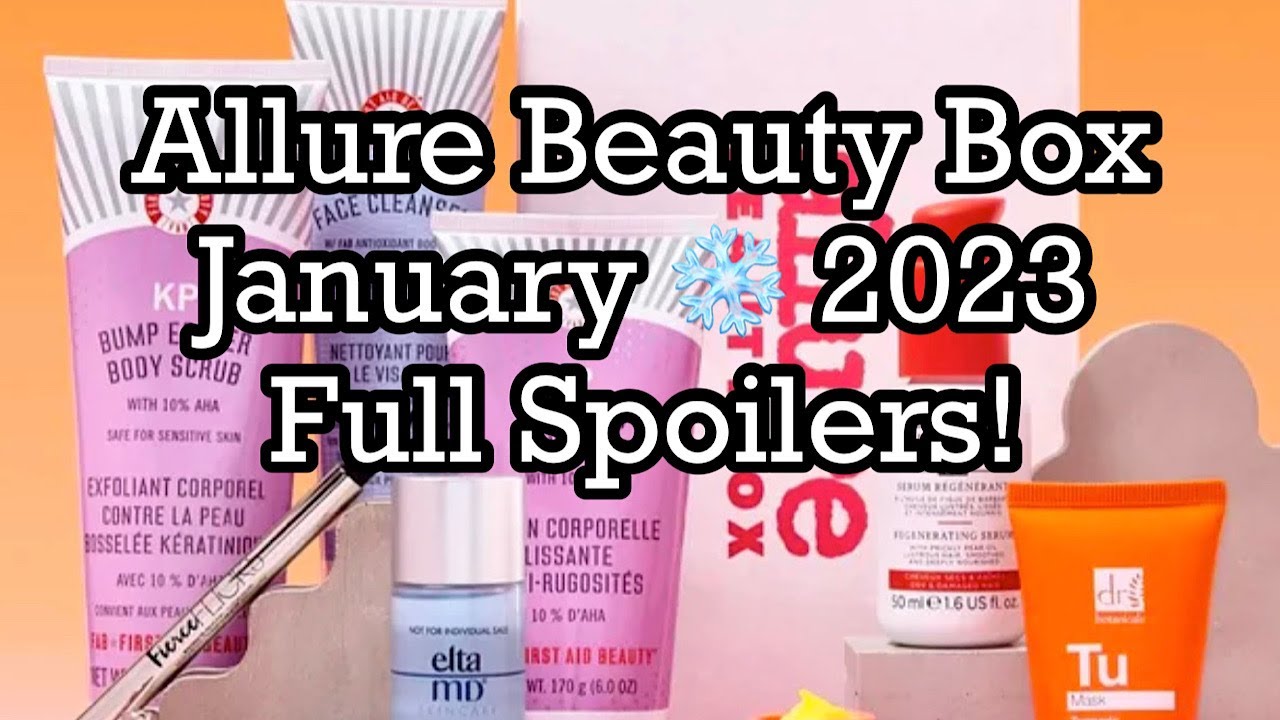 Allure, BOX SPOILERS January ️ 2023! | BeautyAmaB - YouTube
