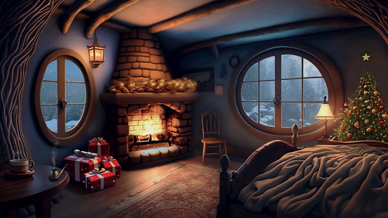 It's Christmas in Hobbiton - Cozy Hobbit Bedroom Ambience - Soothing ...