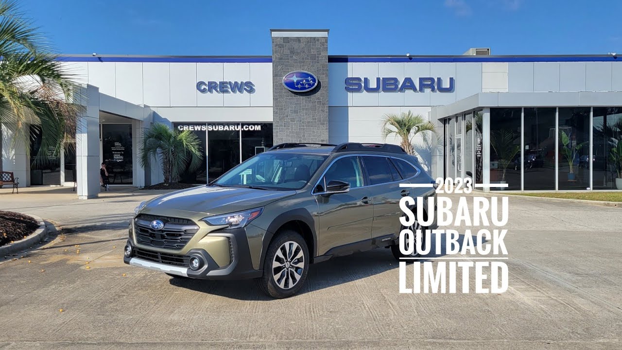 The New 2023 Green Outback Limited for sale at Crews Subaru. - YouTube