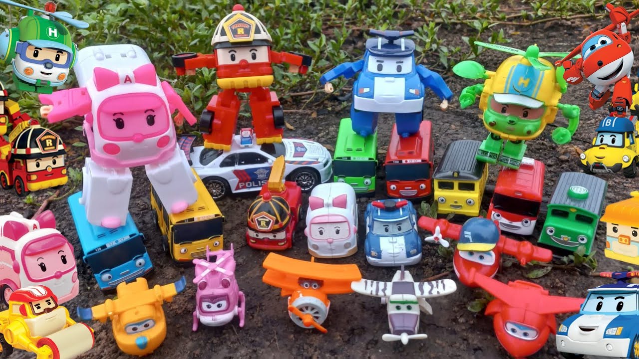 Rescue Team Toys, Robocar Poli, Robocar Amber, Robocar Roy, Helly, Mark ...